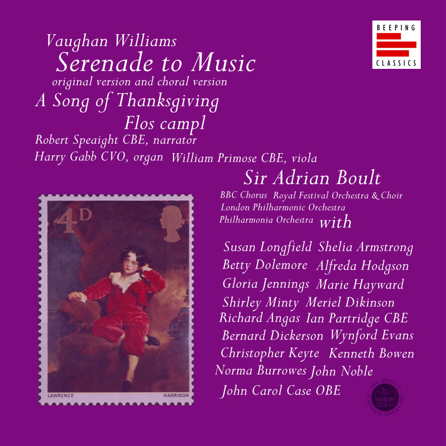 Vaughan Williams: Serenade to Music – Beeping Classics